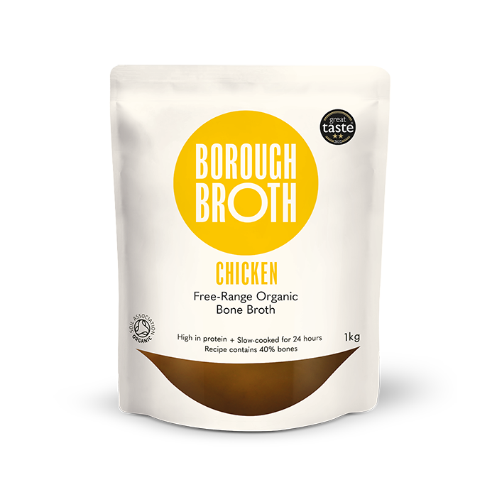 Borough Broth Company – Organic Bone Broth – Free-Range Chicken – 5x1kg ...