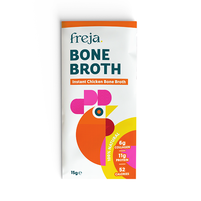 Freja – Instant Bone Broth Chicken – 8x(4x15g Sachet) - Artisan Food Club