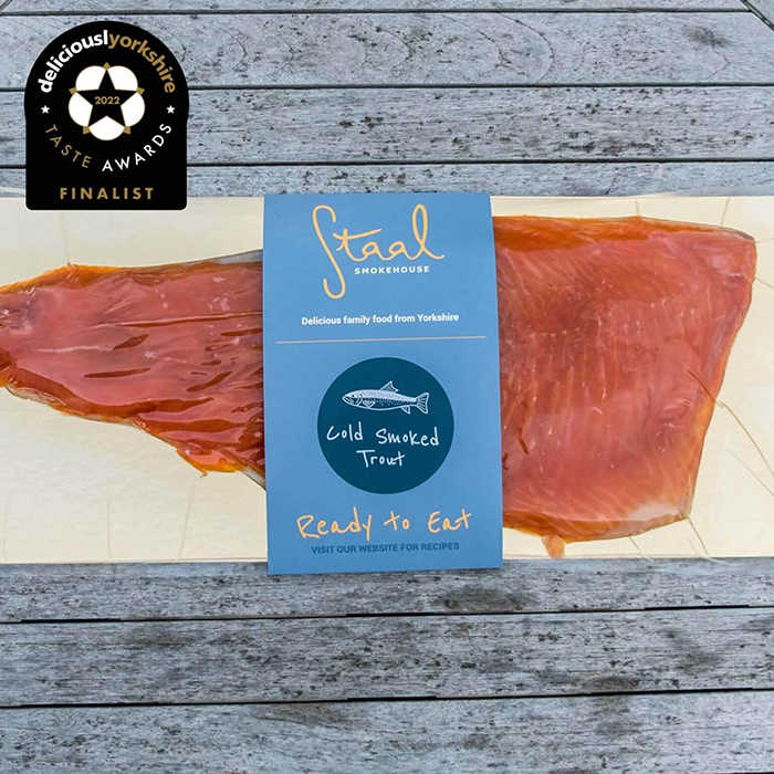 Staal Smokehouse – Cold Smoked Trout Whole Side – Long Sliced 750g ...