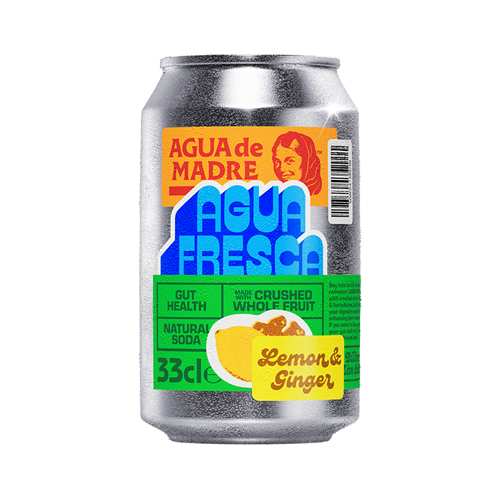 Agua de Madre – Agua Fresca – Lemon & Ginger – 12x330ml - Artisan Food Club