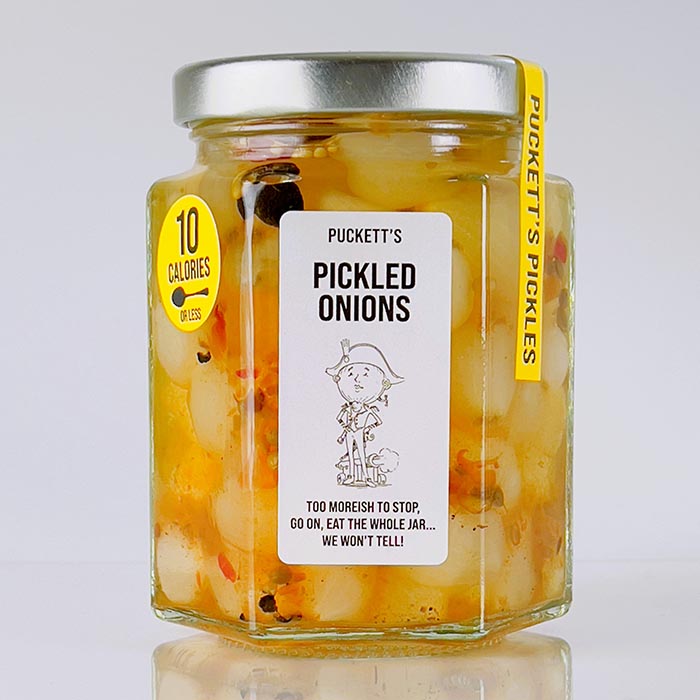 Puckett’s Pickles – Little Pickled Onions – 6x340g - Artisan Food Club