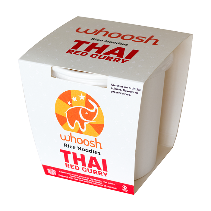 Whoosh – Thai Red Curry Rice Noodles – 12x80g - Artisan Food Club