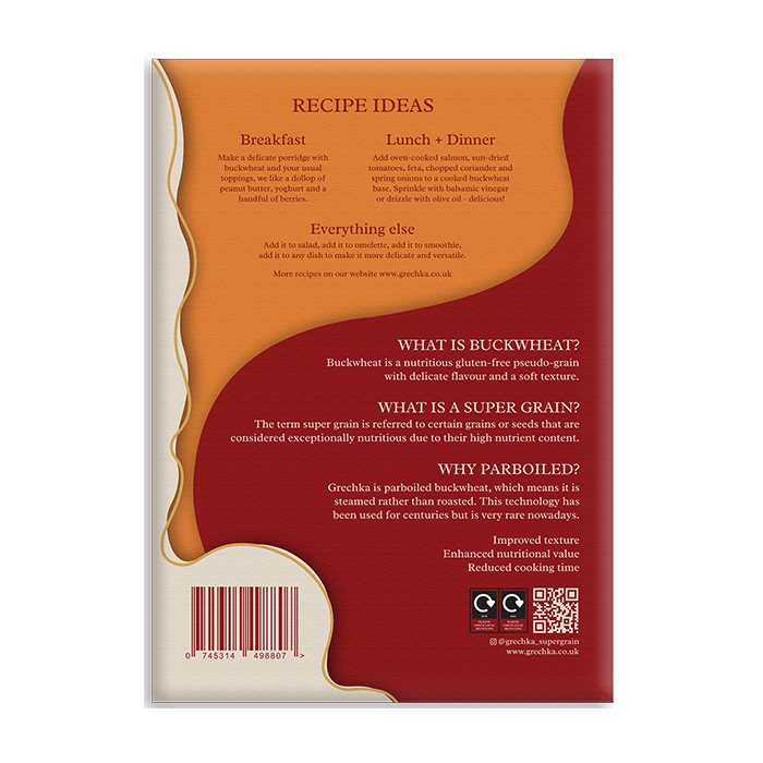 Grechka – Parboiled Organic Buckwheat – 11x400g - Artisan Food Club