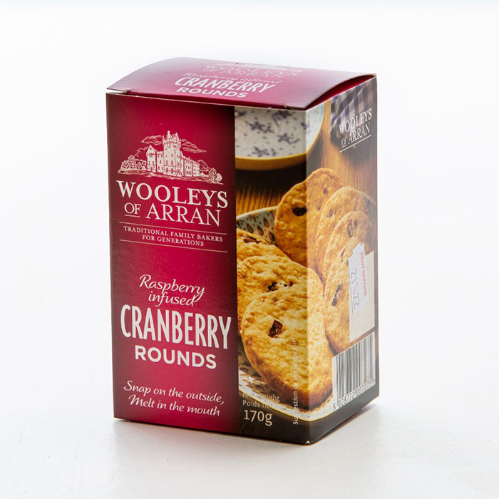 Wooleys of Arran – Raspberry Infused Cranberry Rounds – 12x170g ...