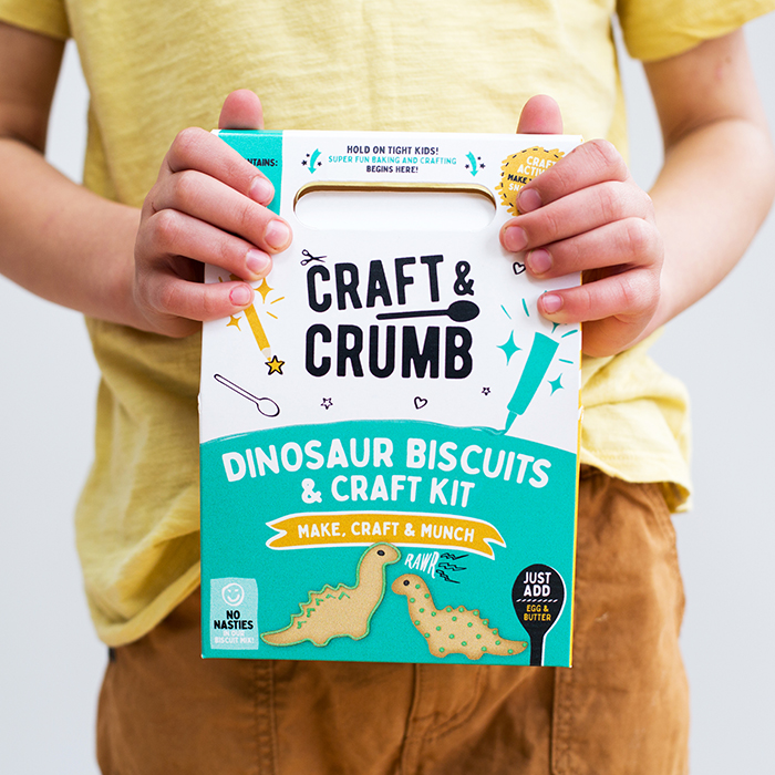 Craft & Crumb – Mini Dinosaur Biscuits & Craft Kit x 6 - Artisan Food Club