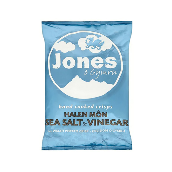 Calon Lan – Jones Hand Cooked Crisps – Sea Salt & Vinegar – 24x40g ...