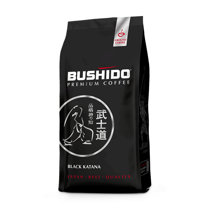 Bushido Coffee – Black Katana Ground Coffee – 12x227g - Artisan Food Club