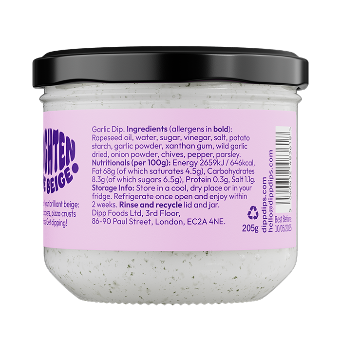 Dipp – Wild Garlic & Chive Dip for Crisps – 6x205g - Artisan Food Club