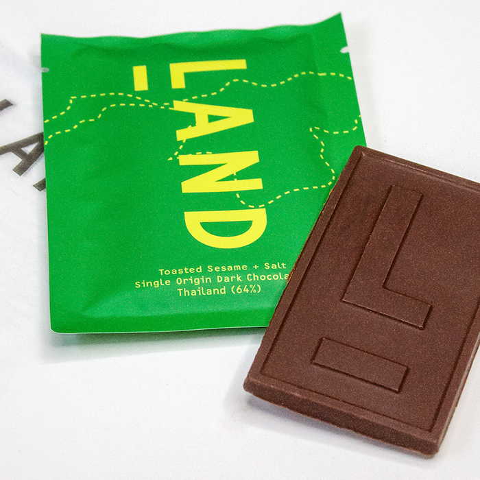 Land Chocolate – 64% Thailand Dark Chocolate w/ Toasted Sesame + Salt ...